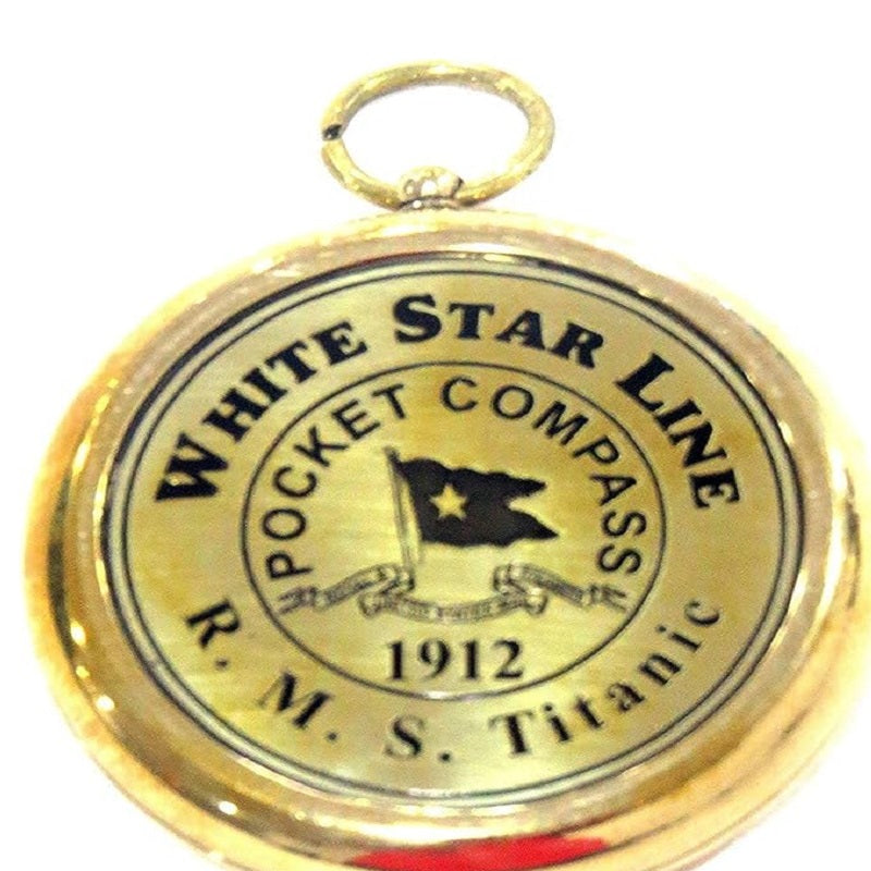 Rms Titanic 1912 Brass Pocket Compass Nauticalmart Home And Ts 2791